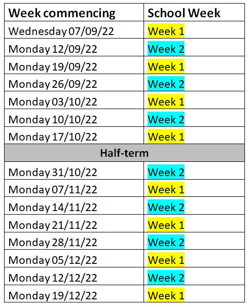 Timetable – Beacon Hill Community School
